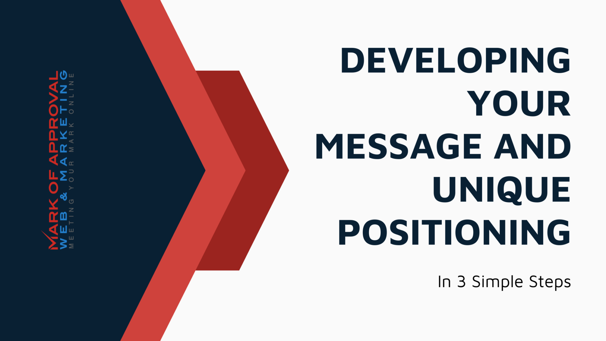 Developing Your Message And Unique Positioning in 3 Steps Simple Steps ...