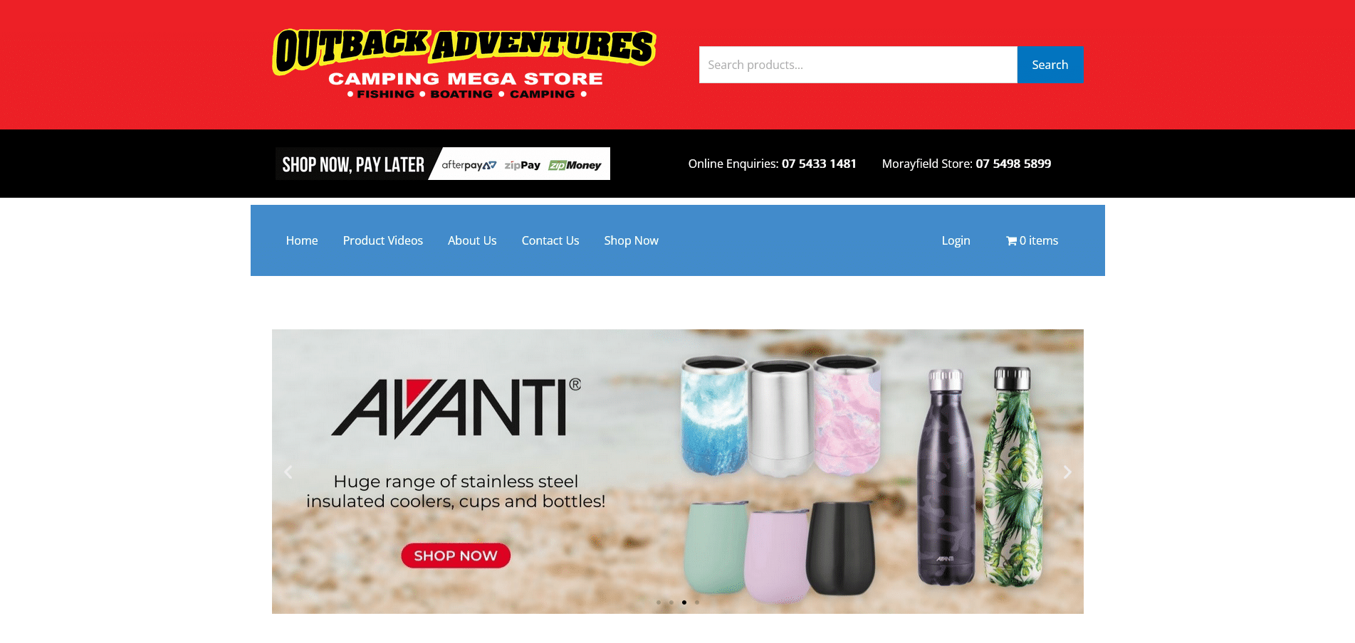 Outback Adventures Camping Stores - Mark of Approval Web & Marketing